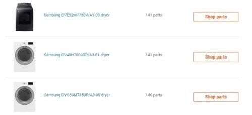 Samsung Dryer Error Codes List with DIY Repair Advice