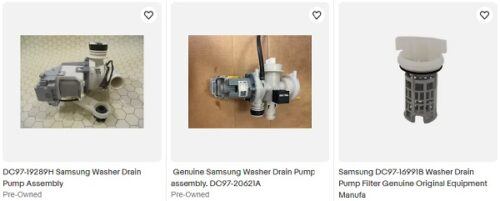 Samsung Washer Drain Pump Replacement Parts