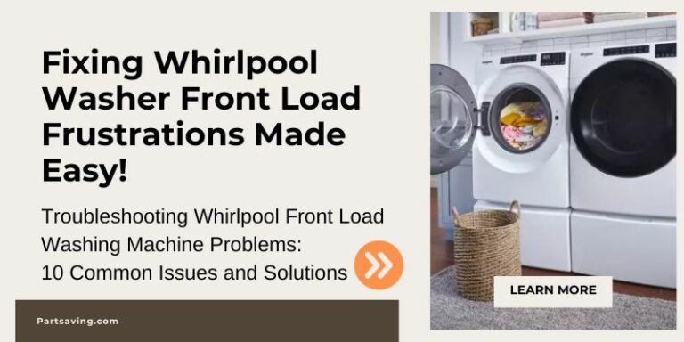 Whirlpool Font Load Washing Machine Problems